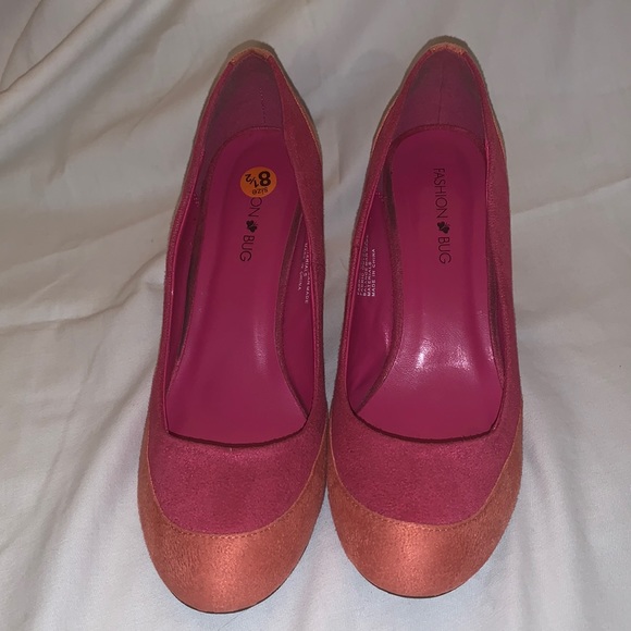 Fashion Bug | Shoes | Fashion Bug Pink Orange 4inch Heels Size 85 Women ...